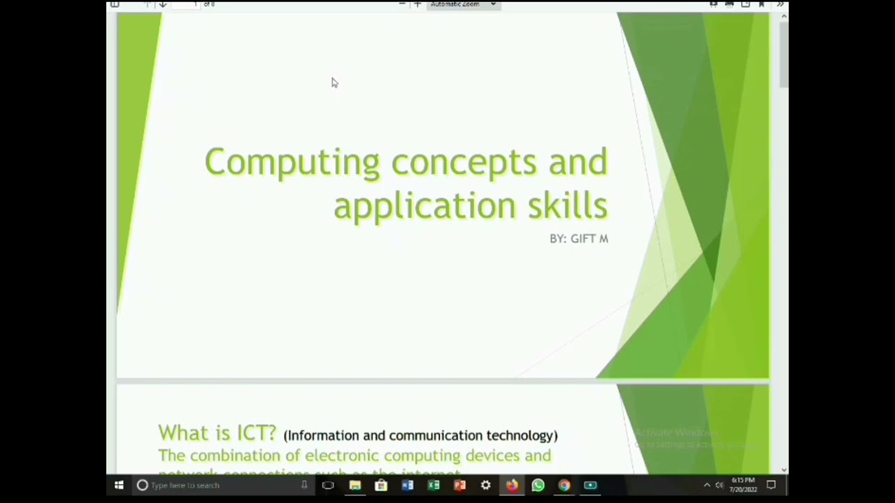 N4 Computer Practice || Computing concepts and skills (Part 1)