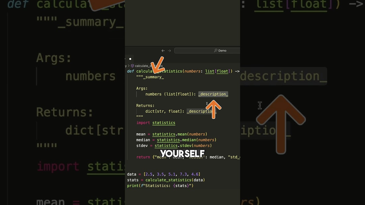 The easiest way to document your Python code!