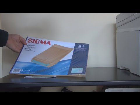 Sigma Envelopes B4 10 pcs Unboxing and Test