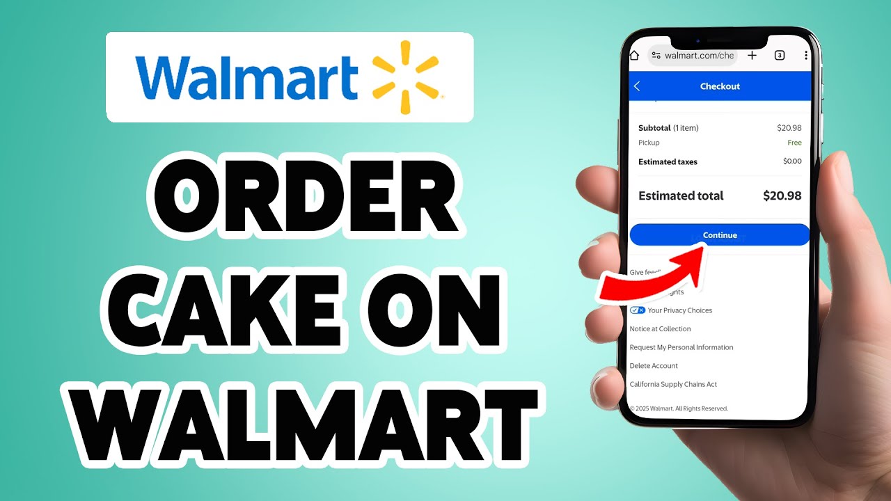 How To Order A Cake On Walmart 2025 | Buy Custom Cakes Online From Walmart App