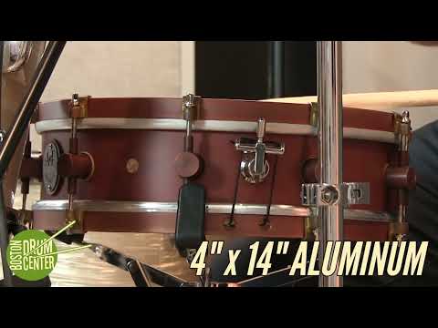A & F Drum Co 3.5" x 14" Raw Brass Snare Drum with Internal | Reverb