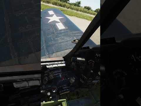 How to start the F4U-1D Corsair in 60 Seconds #dcs #ww2 #f4u #corsair #aviation #dcsworld