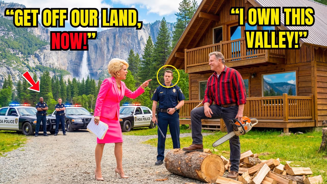 HOA Karen Called the Cops on My Remote Cabin — She Had NO Clue I Secretly Own the ENTIRE Valley