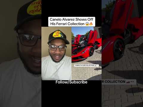 Canelo Alvarez Shows Off His Ferrari Collection