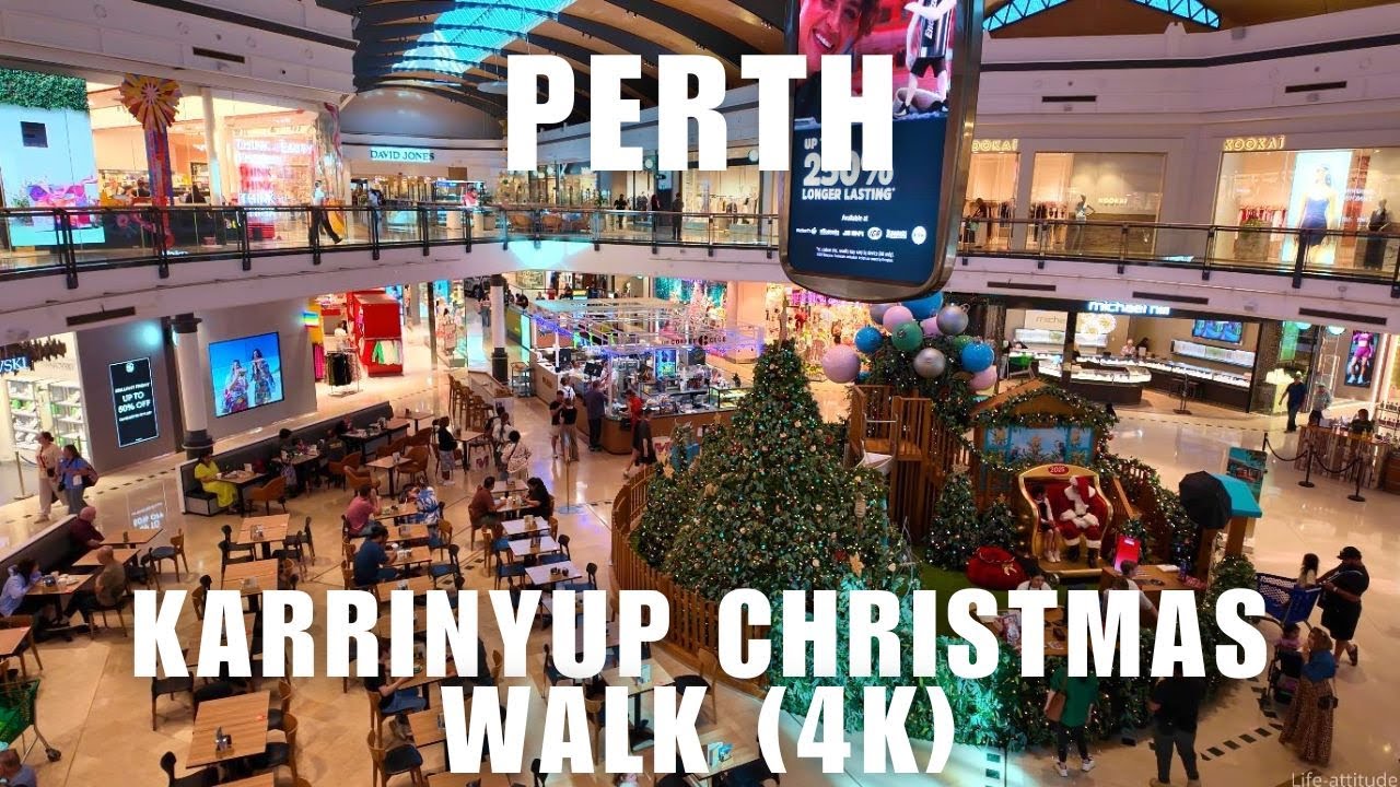 Karrinyup Shopping Centre (4K) — Full Christmas Walkthrough 2025 🎄✨