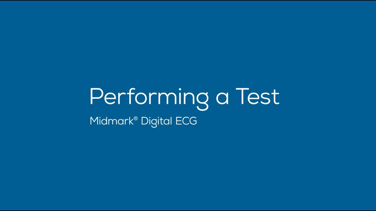 Midmark® Digital ECG Performing a Test