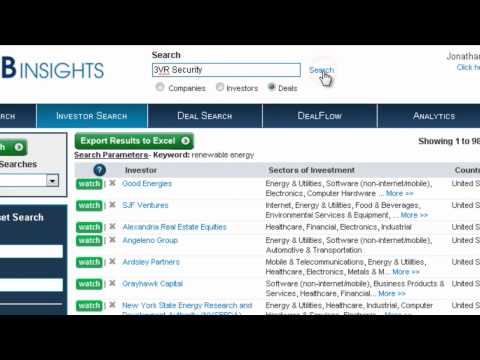 Company and Investor Keyword Search - CB Insights