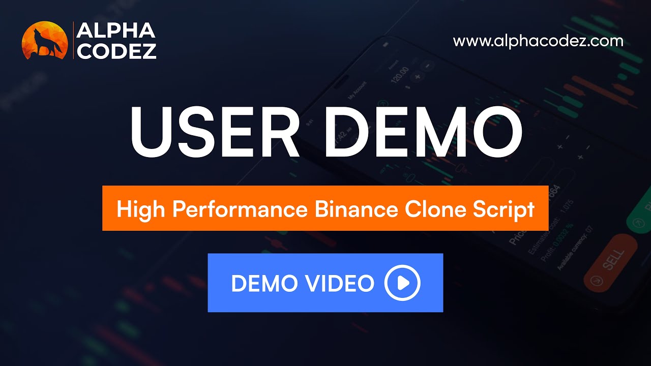 High Performance Binance Clone Script With User Demo | Alphacodez