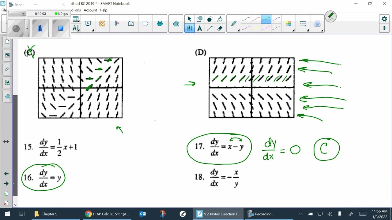 9 2 Direction Fields abd Euler's Method BC