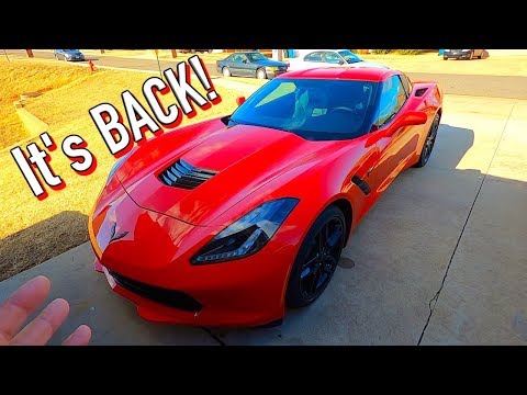 The Broken 2019 Chevy Corvette is BACK! New Exhaust + Dealership Update!