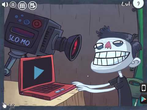 TrollFace Quest: TrollTube -- Level 9 Walkthrough