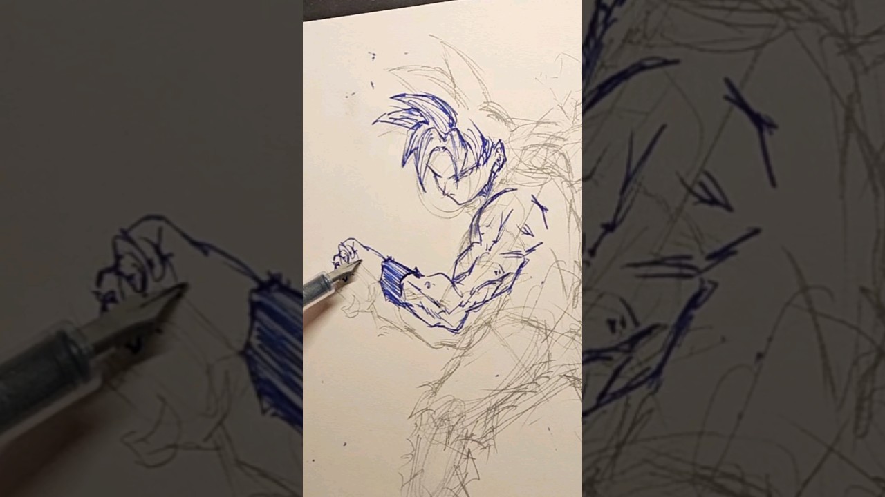 Ui Goku sketches #fanartanime