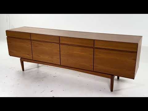 Kofod Larsen for Faarup Møbelfabrik Model 66 Mid Century Danish Teak Credenza