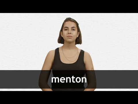 How to pronounce MENTON in French