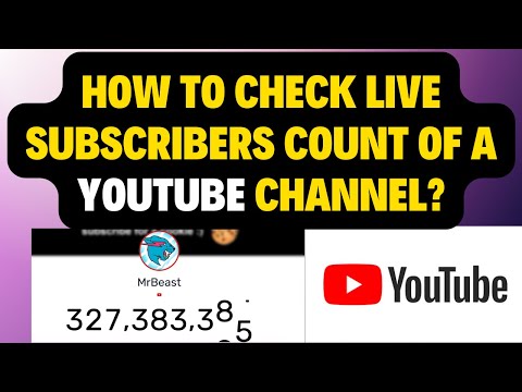 How to Check Live Subscriber Count of Any YouTube Channel | YouTube Live Subscriber Count #youtube