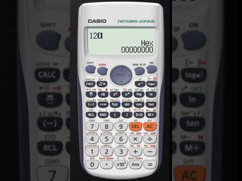 Solving Hexa Decimal Problems in fx 991 es #Shorts