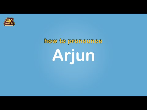 how to pronounce Arjun 【Name】