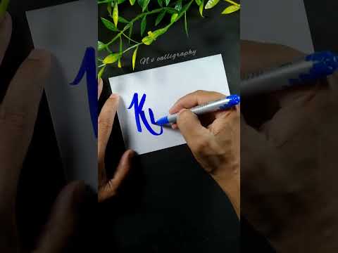 Kiran name letter writing #nvcalligraphy #shorts #calligraphy #lettering #kiran