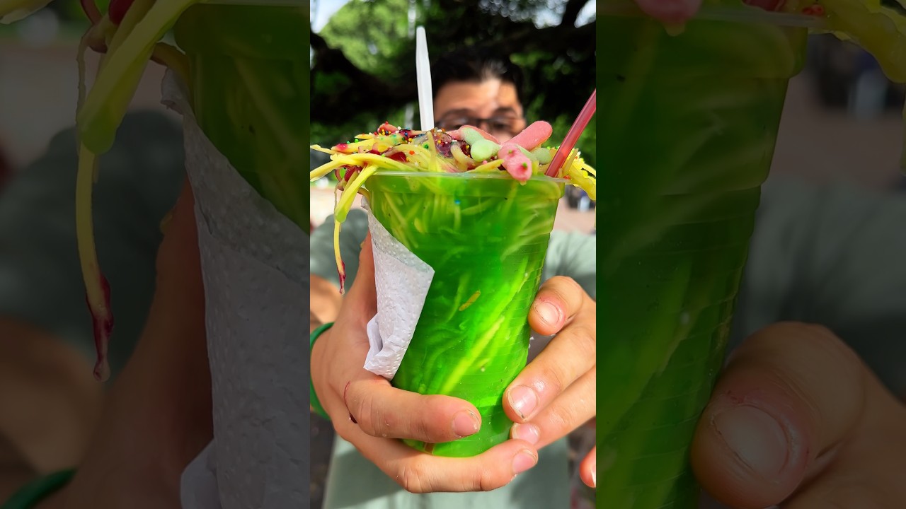 The best Mango Biche michelada in South America! #michelada #mangobiche #drink