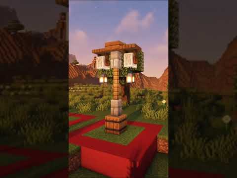 Simple lamp post! | Minecraft