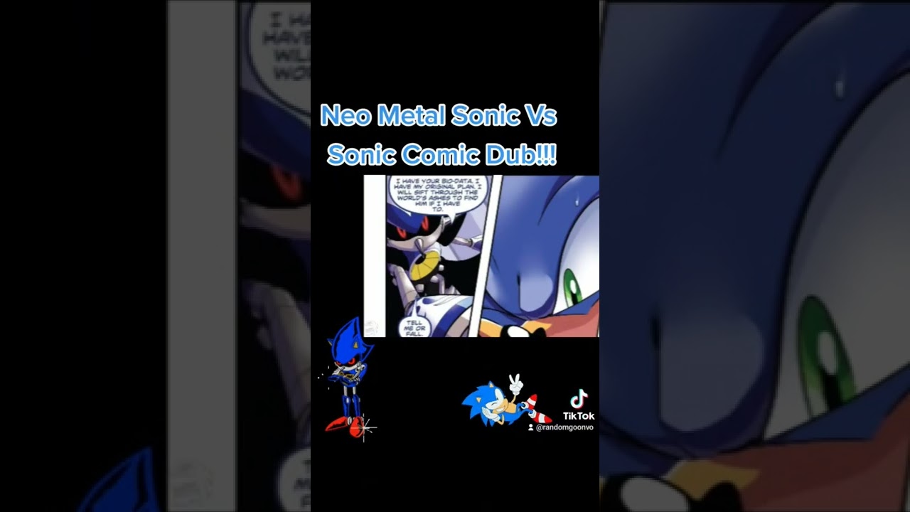 Neo Metal Sonic Vs Sonic! | Sonic IDW Comic Dub | #sonicthehedgehog #shorts #metalsonic