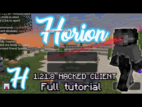Download HORION MCBE/ MINECRAFT BEDROCK HACKED Client 1.21.82! BEST Hacked CLIENT! TUTORIAL!