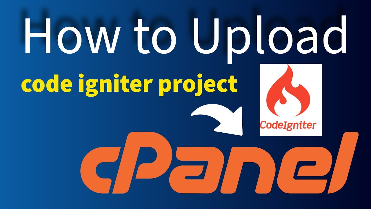 How to upload CodeIgniter project on cPanel