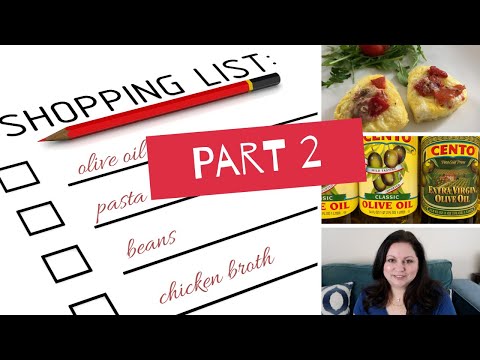 Mediterranean Diet Pantry Items - Shopping List Part 2