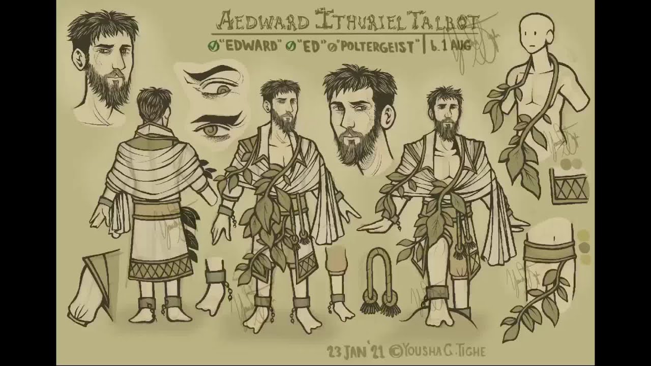 character design no51 👻[Aedward Ithuriel Talbot]👻
