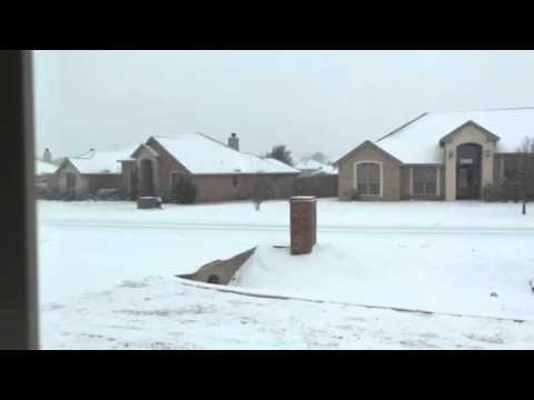 Granbury Texas snow
