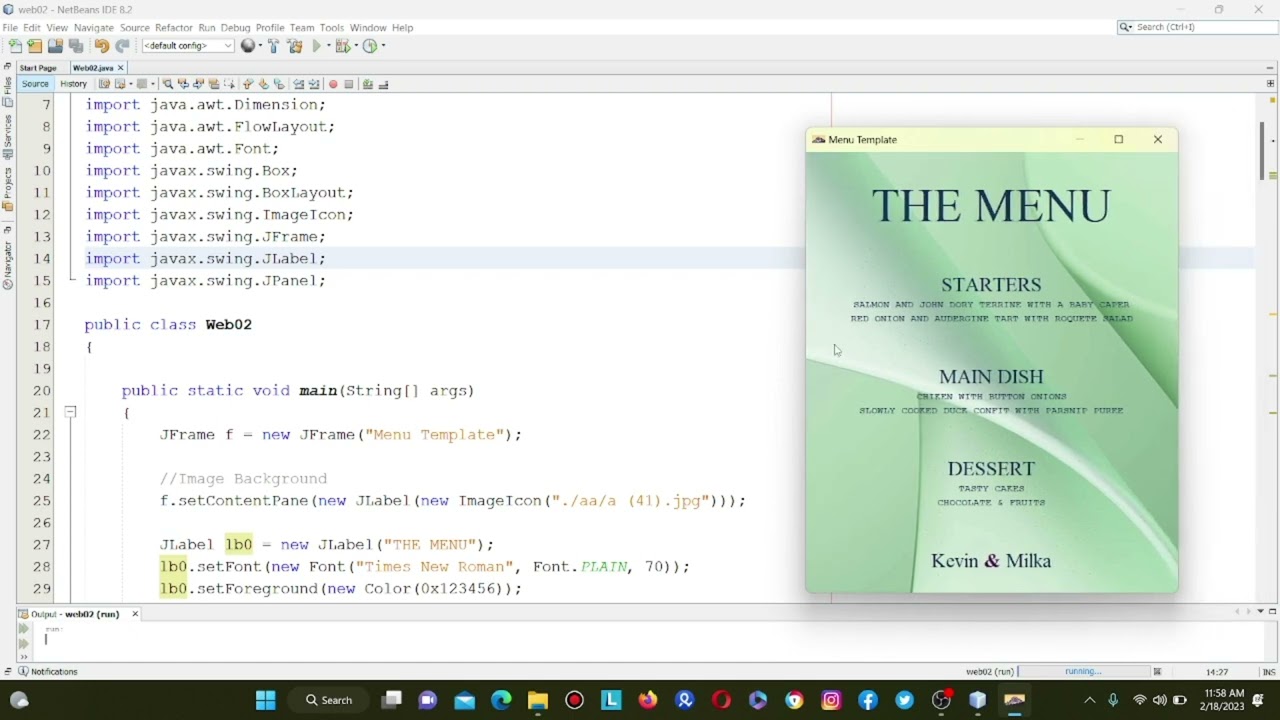 Java Swing Font + Image Background