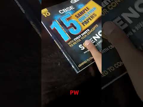 PW SCIENCE SAMPLE PAPER BOOK #pw #class10 #science #samplepaper #books