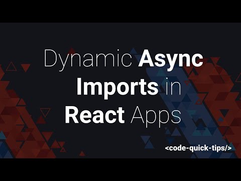How to create dynamic async import in React apps | Code Quick Tips by Will Mendes