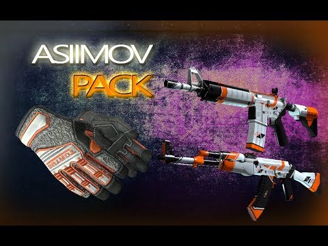 CS GO PACK ASIIMOV/Foundation Specialist gloves FOR CSS v90+
