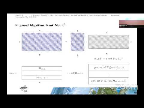 On Decoding High-Order Interleaved Sum-Rank- and Skew-Metric Codes -- talk by Thomas Jerkovits