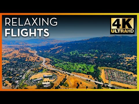 ✈️ Relaxing 4K California Flight from Livermore to San Jose