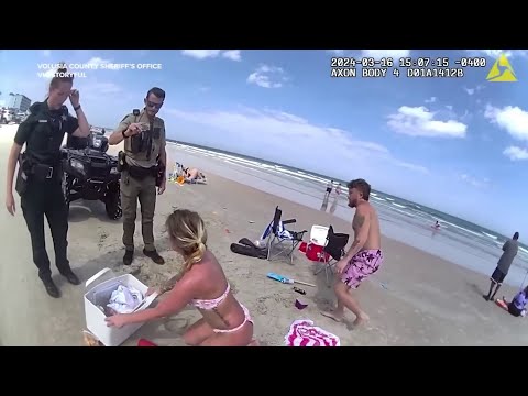 Young couple arrested, found asleep as kids wander away on Daytona Beach #viral #trending #youtube