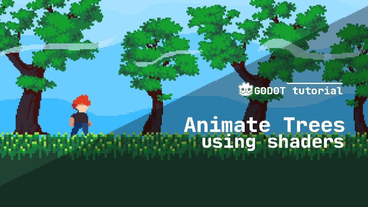 Animate Trees and and sprites using Shaders | Godot tutorial | #godot