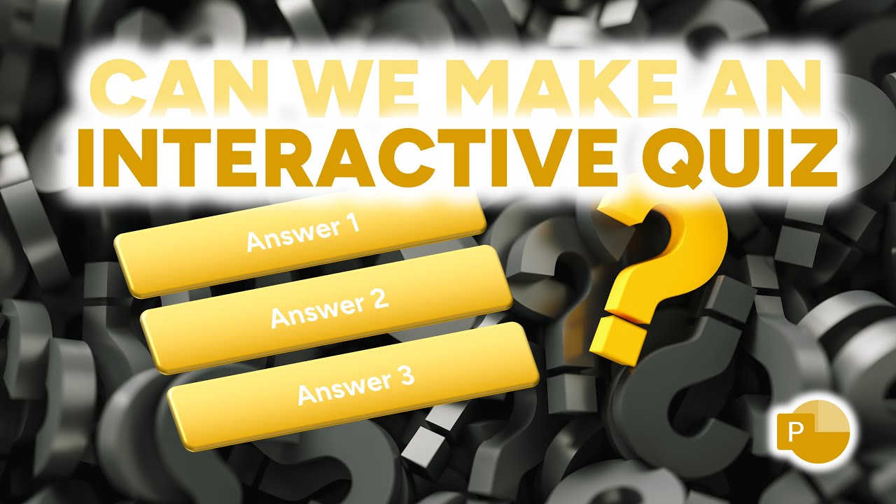 Interactive QUIZ in PowerPoint! Boost your audience ENGAGEMENT!