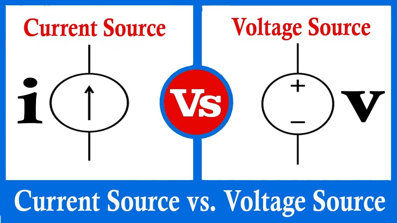 Current Source vs Voltage Source - Current Source - Voltage Source