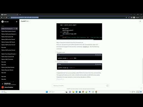 python call function from command line