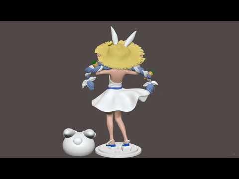 🎨 Pekora 3D modeling [Fan art]・Free OBJ File for ・Cults