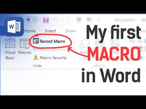 My First Macro in Microsoft Word (Simple VBA Tutorial, Visual Basic, Record Macro, How to)