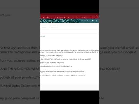 HILARIOUS SPAM EMAIL EXTORTION SCAM #shorts