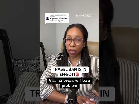 TRAVEL BAN IS IN EFFECT! Visa renewals will be a problem