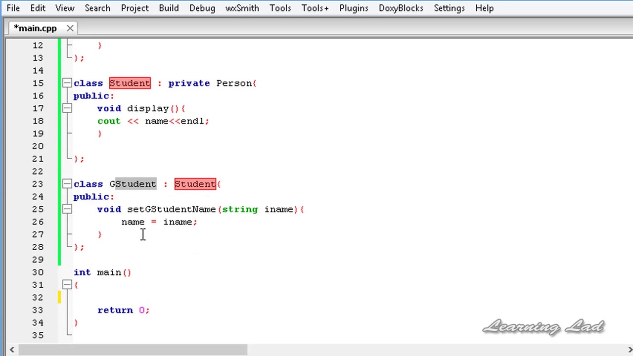 071  Private Inheritance in C++   Cpp Video Tutorial