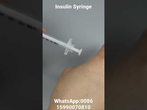 Wholesale Orange Top Sterile Safety Disposable Diabetic Syringe U-100 U-40 0.5ml 1ml Insulin Syringe