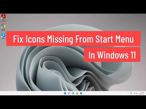 Fix Icons Missing From Start Menu Windows 11