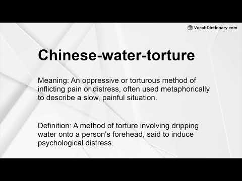 Chinese-water-torture Meaning