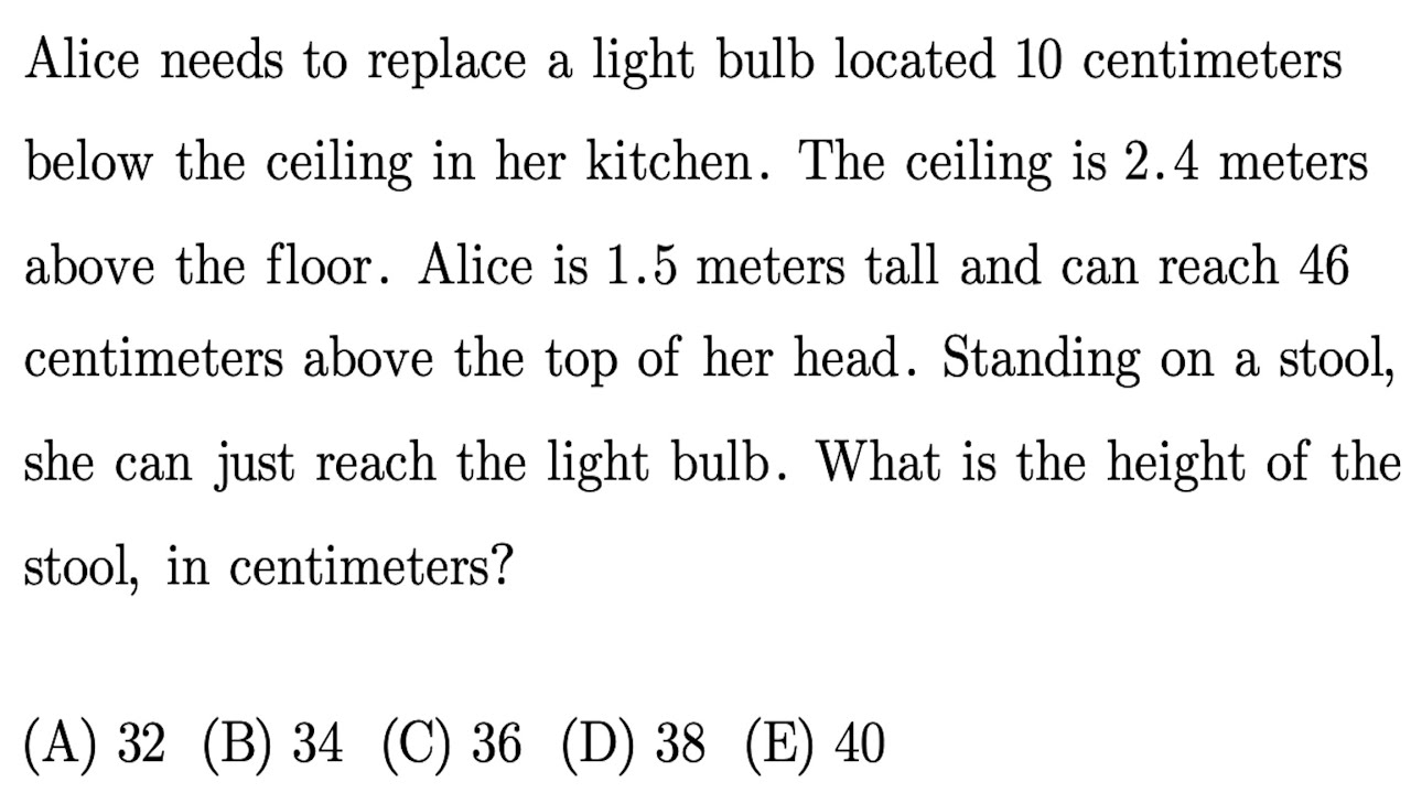 American Math Competition | 8th Grade | 2010 Problem 5